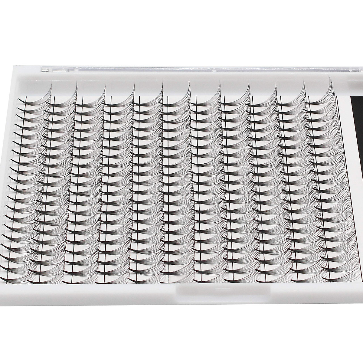 Dedila 220Pcs -Long Stem 14D Wide Fans Premade Volume Eye Lashes Extensions Thin Base Natural Long Individual False Eyelashes Soft and Lightweight Cluster Lashes 10-18mm to Choose (15mm)