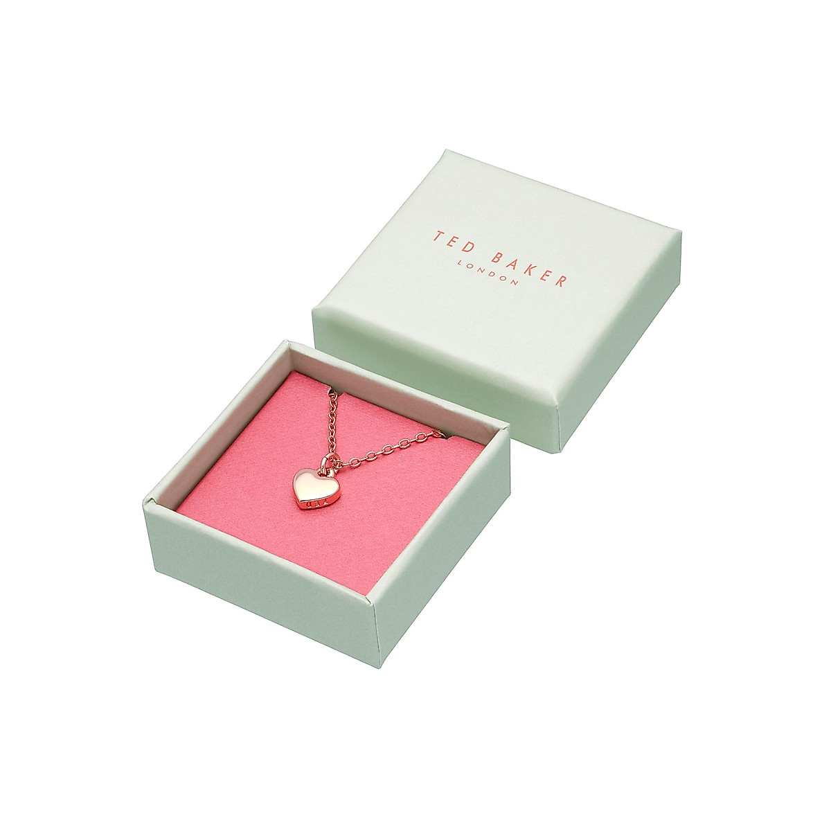 Ted Baker London Hara Tiny Heart Pendant Necklace for Women (Rose Gold Tone)