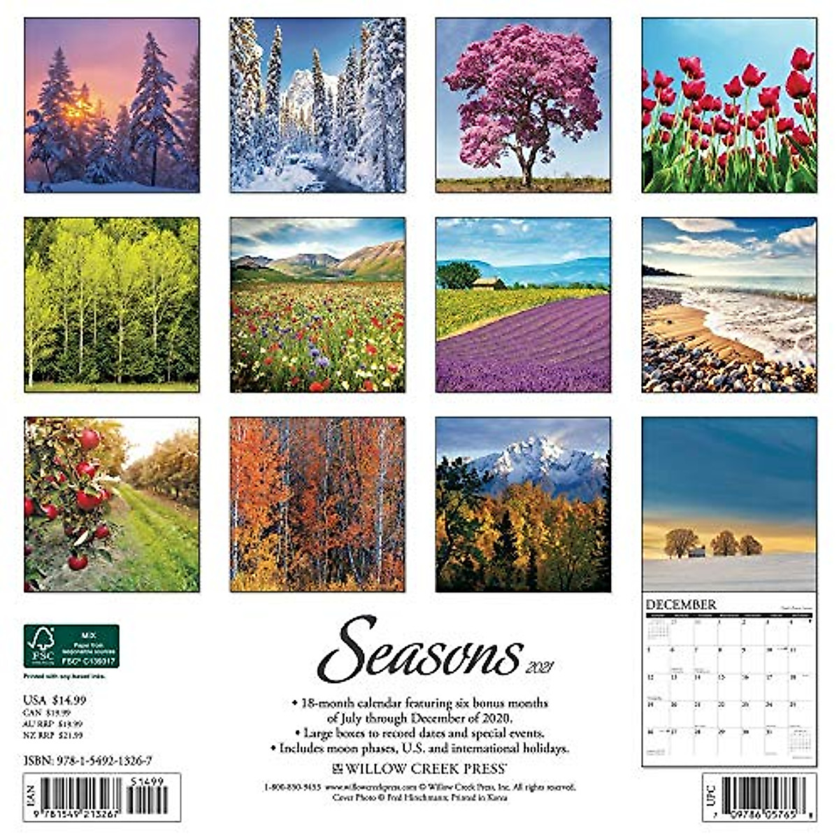 Seasons 2021 Wall Calendar