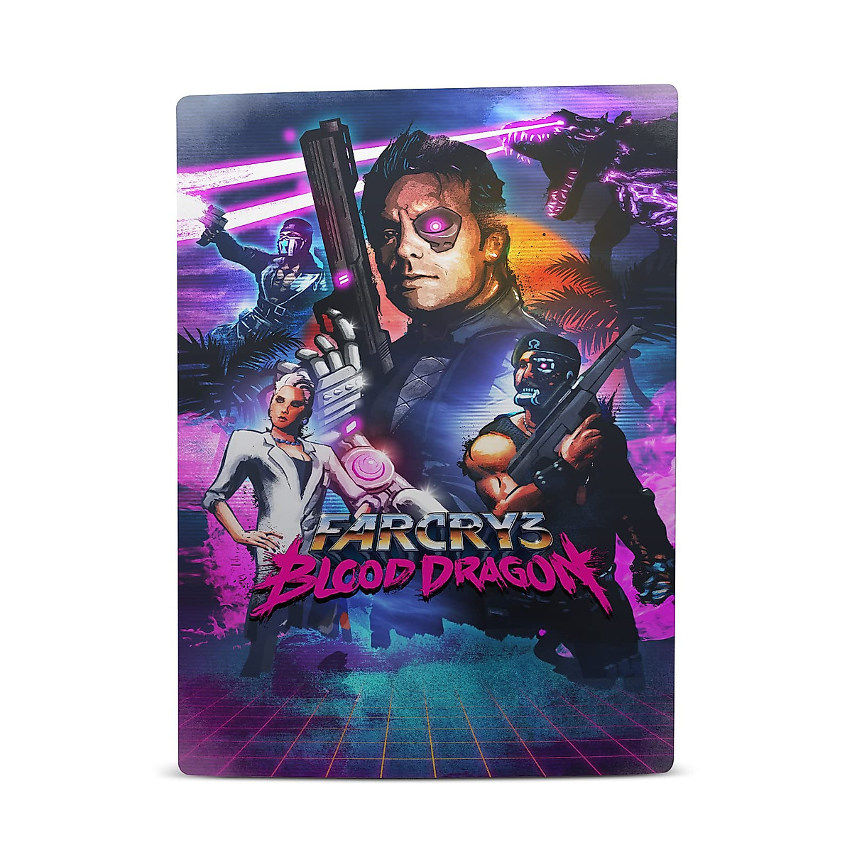Head Case Designs Officially Licensed Far Cry 3 Blood Dragon Key Art Cover Vinyl Faceplate Sticker Gaming Skin Decal Cover Compatible With Sony PlayStation 5 PS5 Digital Edition Console