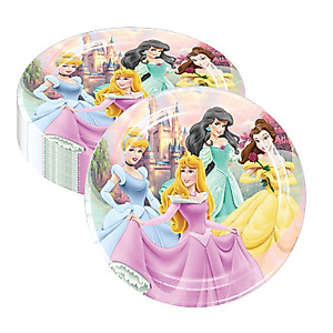 Princess Birthday Party Tableware Supplies - Princess Plate and Napkins + Tablecovers.