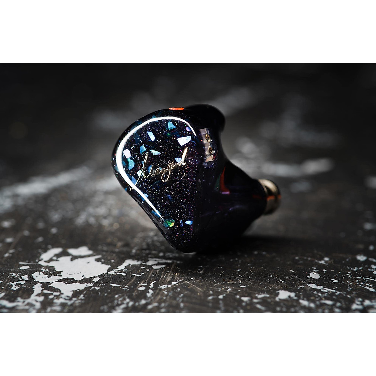 Linsoul Xenns Mangird Tea2 6BA + 1DD Hybrid IEM in-Ear Earphone with Hand-Created Faceplate, Detachable 2pin 6N OCC Cable for Audiophiles Musician(4.4mm, Mangird Tea2)