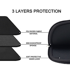 Laptop Sleeve 15.6 inch, Durable Briefcase Cover Shockproof Protective Case, Handbags Portable Laptop Bag for 15.6 inch HP Dell Asus Lenovo Notebook Computer, Laptop Case with Front Pocket, Black