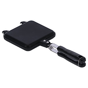 Breakfast Frying Pan Non Stick Double Sided Mould Pan Sandwich Bread Toast Baking Tool Baking Bread, Grilling Steak, etc