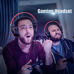 Zentouch Gaming Headset, Stereo Headset with Noise Cancelling and Mic, Over Ear Headset for PS4 PC Laptop