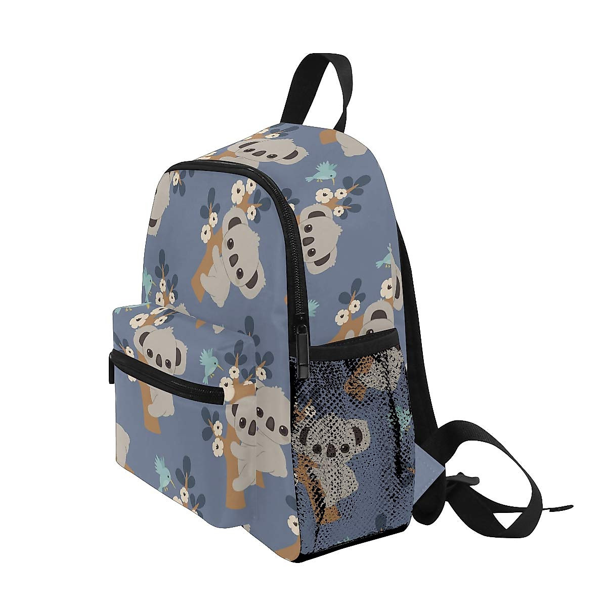 OREZI Cute Floral Koala With Flower Toddler Bag,Non-slip and Detachable Chest Strap Travel Bag Snack diapers Bag Preschool Backpack for Kids Little Boy Girls