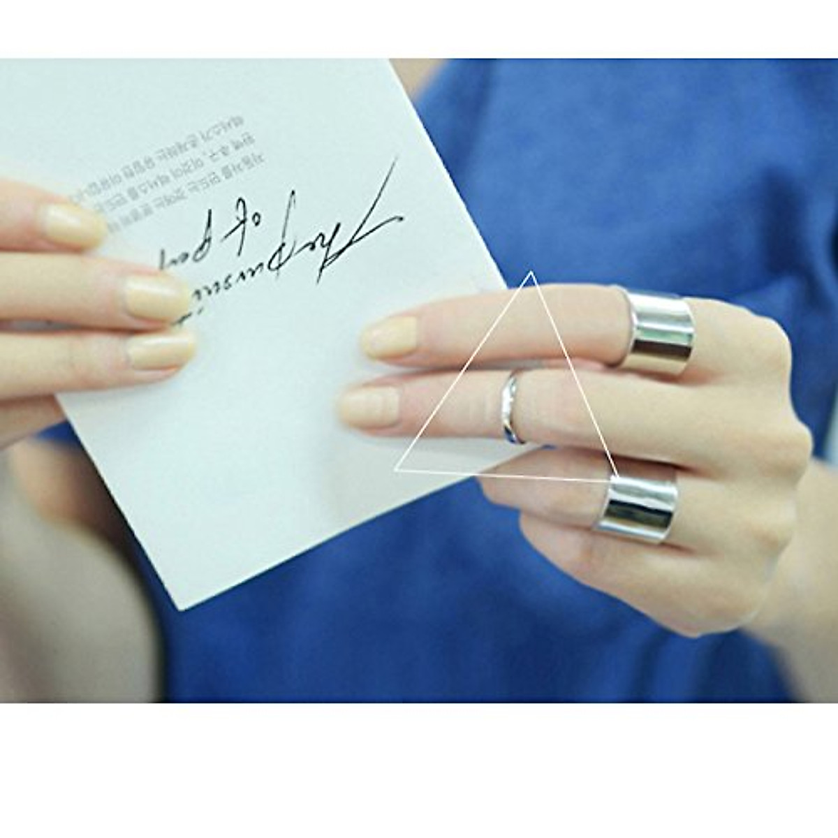 SILBERTALE 14mm Wide 925 Sterling Silver Plain Big Adjustable Open Finger Ring Cuff Thumb Ring Band Fits US Size 5-7