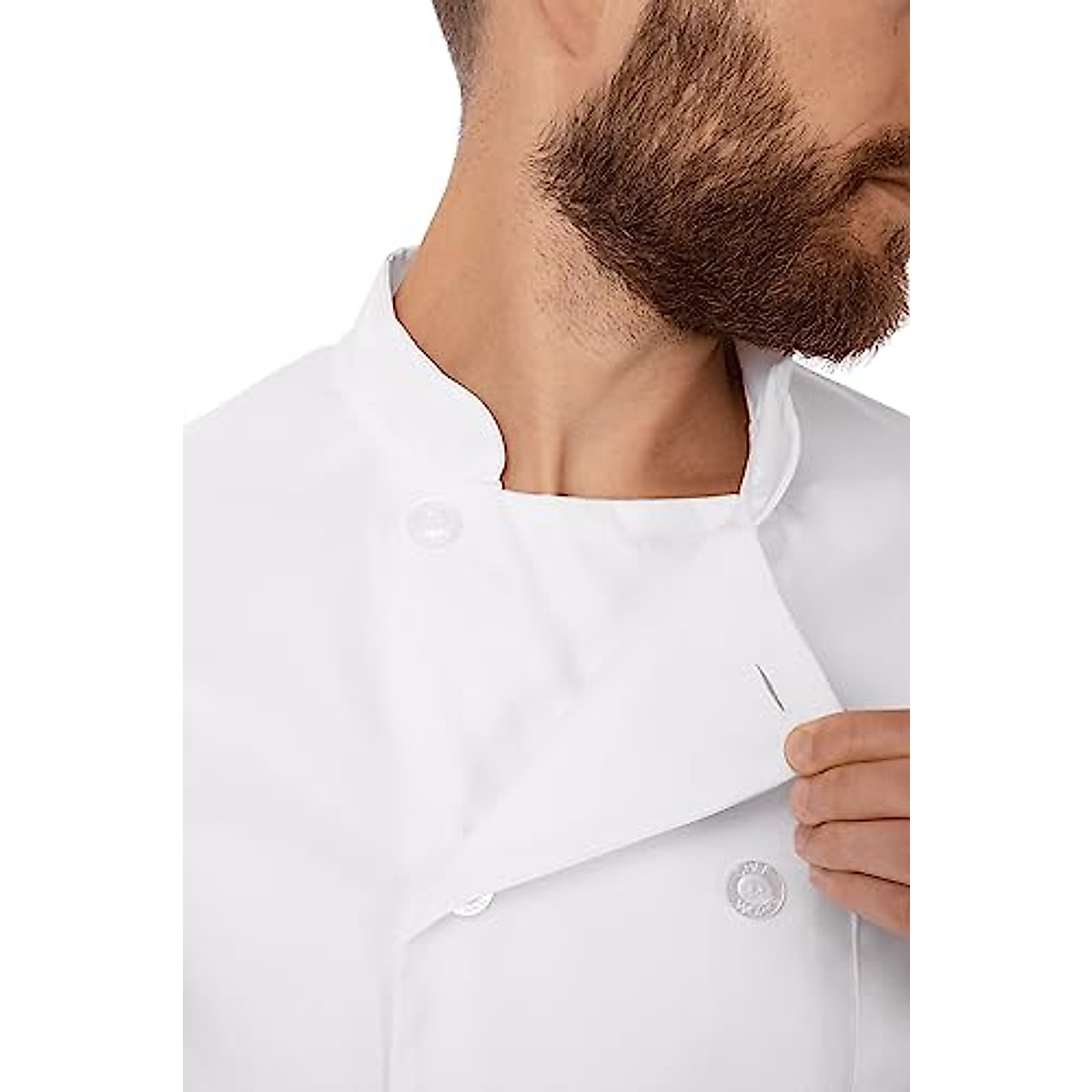 Chef Works Men's Le Mans Chef Coat, White, Large