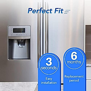 ICEPURE RWF5800A Refrigerator Water Filter Compatible with Frigidaire EPTWFU01, EWF02, Pure Source Ultra II, NIGELERO Ultrа II, 3PACK