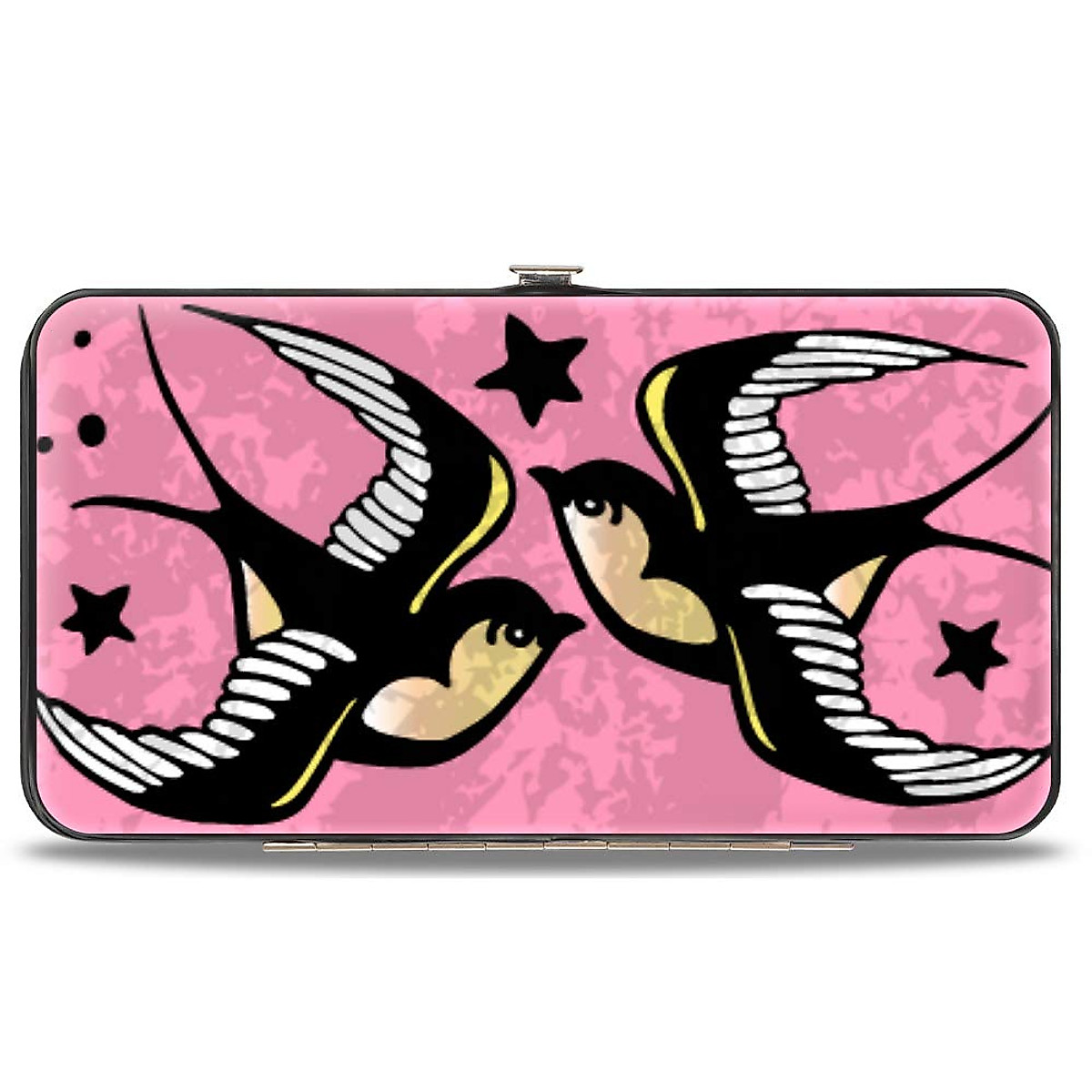 Buckle-Down womens Buckle-down Hinge - Lucky Close-up Pink Wallet, Multicolor, 7 x 4 US
