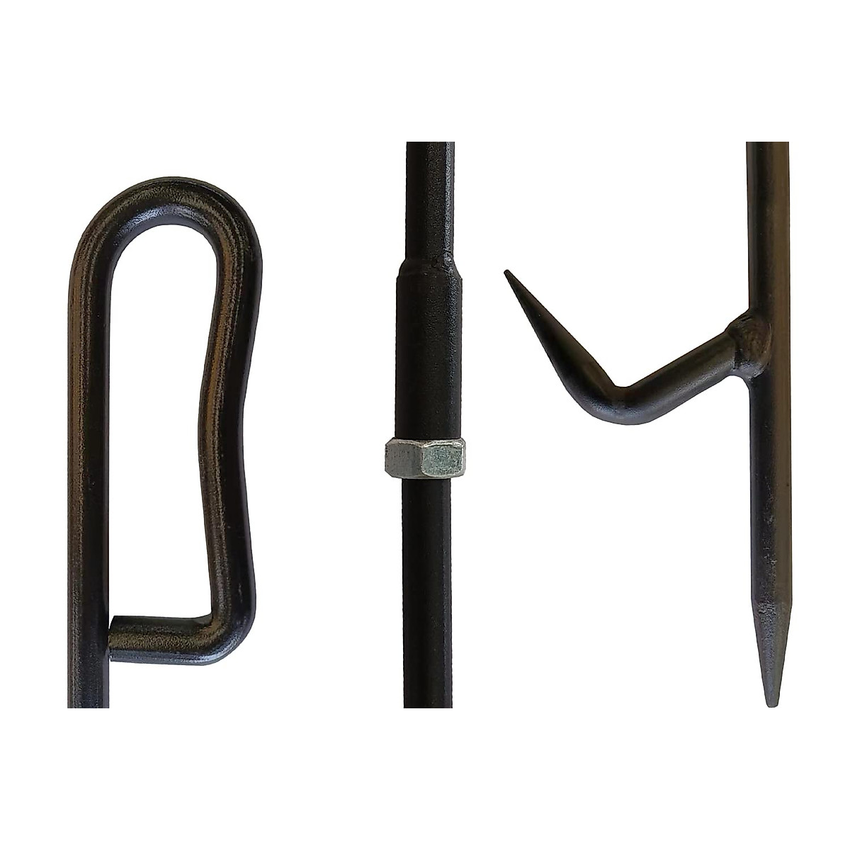 Fire Poker for Fire Pit. 34 Inc 2 Lb Heavy Duty Fireplace Poker Made of Diameter 0.47 Inc Solid Steel. Upgraded Campfire Poker for Fireplace, Camping, Fire Pit, Wood Stove, Outdoor& Indoor Use.