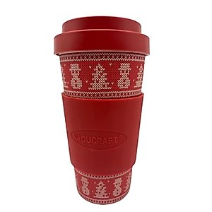 Red Snowflake Coffee & Tea Cup - Christmas Holiday Collection