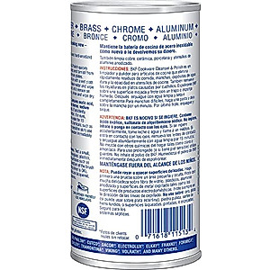 Bar Keepers, Friends Cookware Cleanser & Polish - 12oz (2 Pack) - Bundled With 1 Microfiber Towel and 1 Dual-Sided Scrubbing Sponge