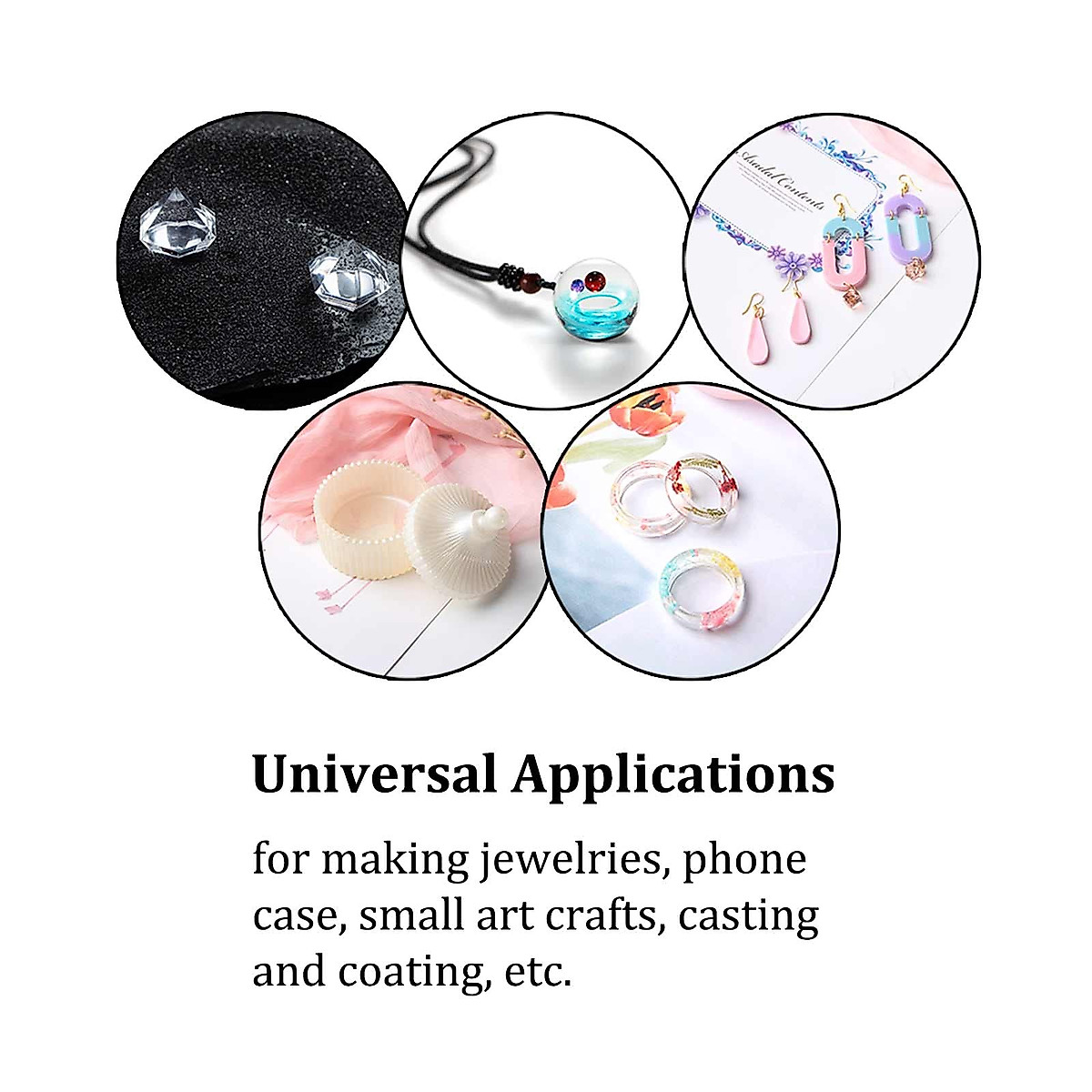 Big Bottled QIAO QIAO DIY 3rd Generation UV Resin Clear Hard, for Professional Resin Makers Fully Cured! No Tacky! (500g/17.63oz)