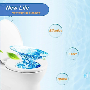 Tuodeal Pumice Stone for Toilet Bowl Cleaning with Handle Pumice Toilet Stone 4 Pack