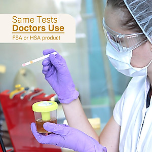 LotFancy UTI Test Strips 150ct, 3-in-1 Urine Test Strips for Leukocyte Nitrite and PH Testing, Accurate Results in 1 Minute, Medical Grade Home Test