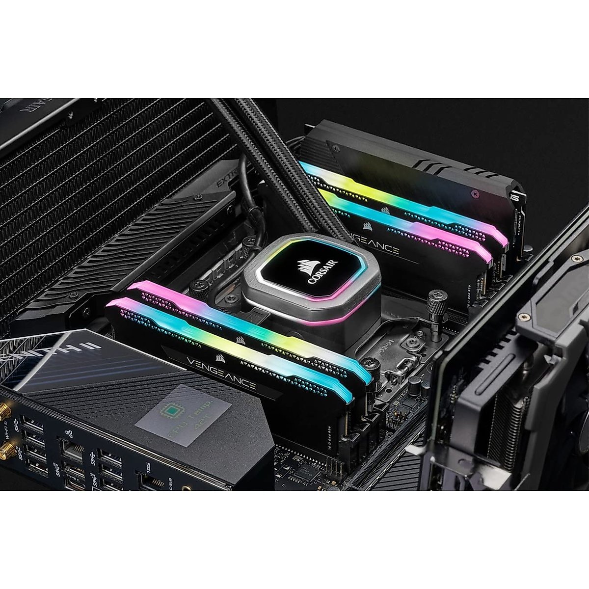 Corsair Vengeance RGB PRO SL 16GB (2x8GB) DDR4 3600MHz C16 Optimized for AMD Ryzen Desktop Memory (10 Ultra-Bright RGB LEDs, Custom Performance PCB, Tight Response Times, Intel XMP 2.0) Black