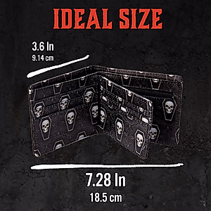 Nemesis Now James Ryman You're Next Grim Reaper Wallet, Gothic Skeleton Design