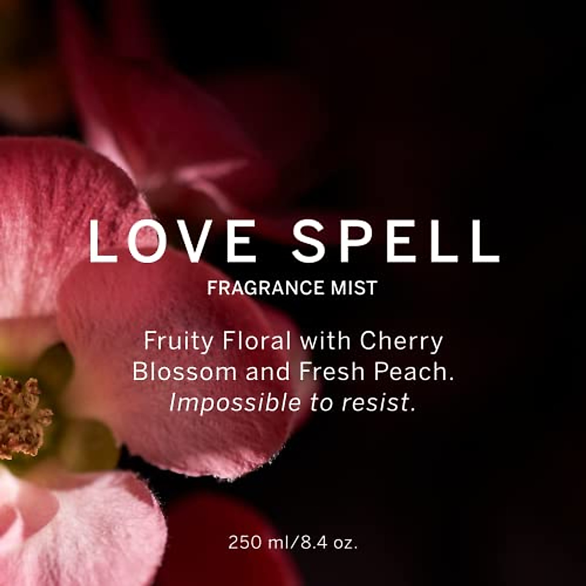 Victoria's Secret Love Spell Body Mist for Women, Perfume with Notes of Cherry Blossom and Fresh Peach Fragrance, Womens Body Spray, Seductive and Alluring Women’s Fragrances - 250 ml / 8.4 oz