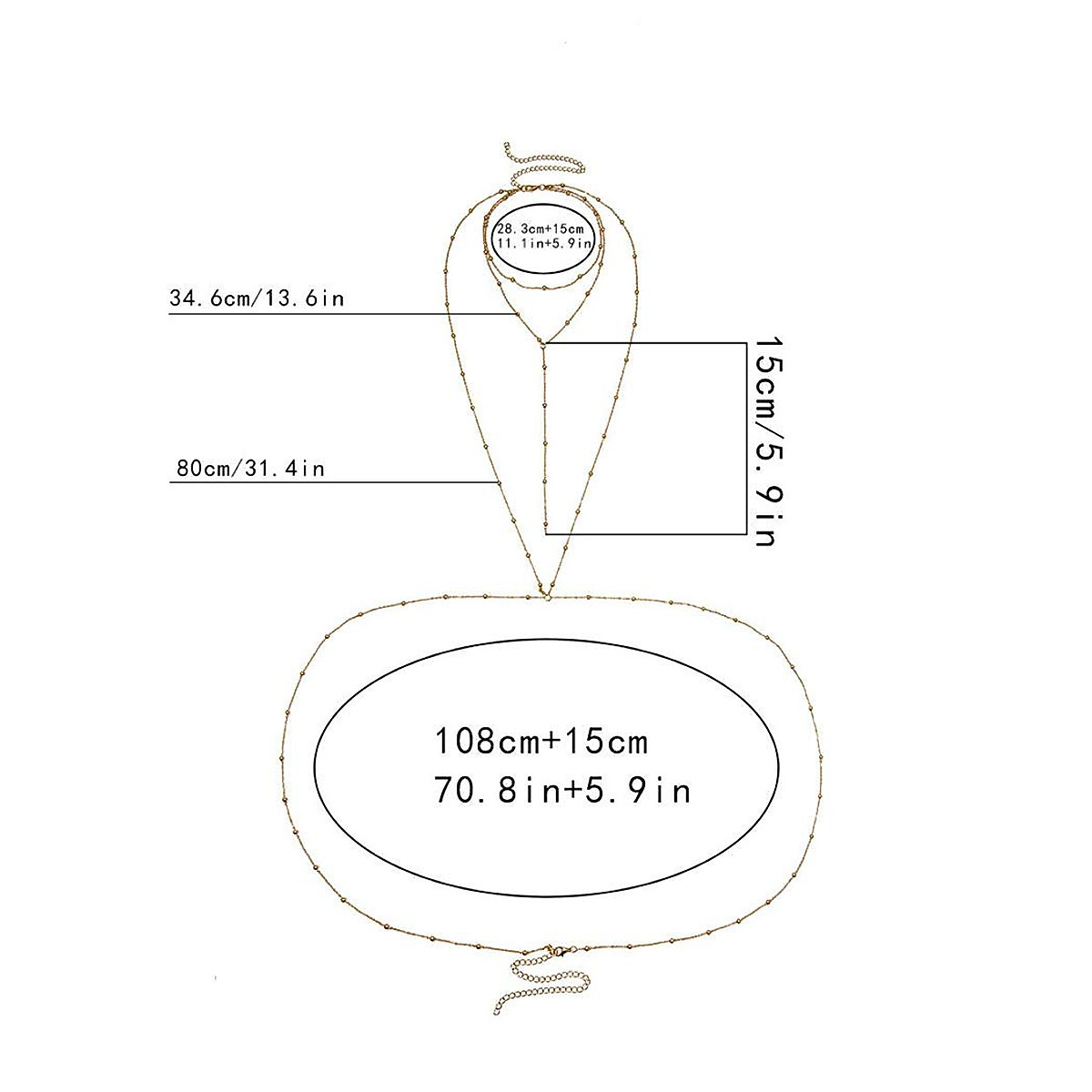 Bomine Thin Silver Body Chain Sexy Bra Bikini Waist Belly Chains Body Jewelry for Women and Girls