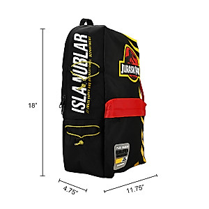 Jurassic Park Safety Logo Black Backpack