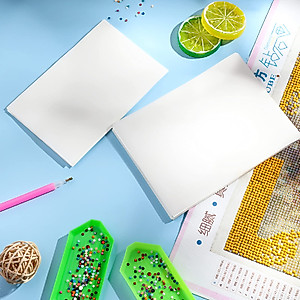 Patelai Diamond Painting Release Paper 16 x 12 cm and 15 x 10 cm Diamond Art Paper Covering Double-Sided Non-Stick Replacement Cover Sheets Painting Accessories and Tool for Adult Kid(50 Pieces)