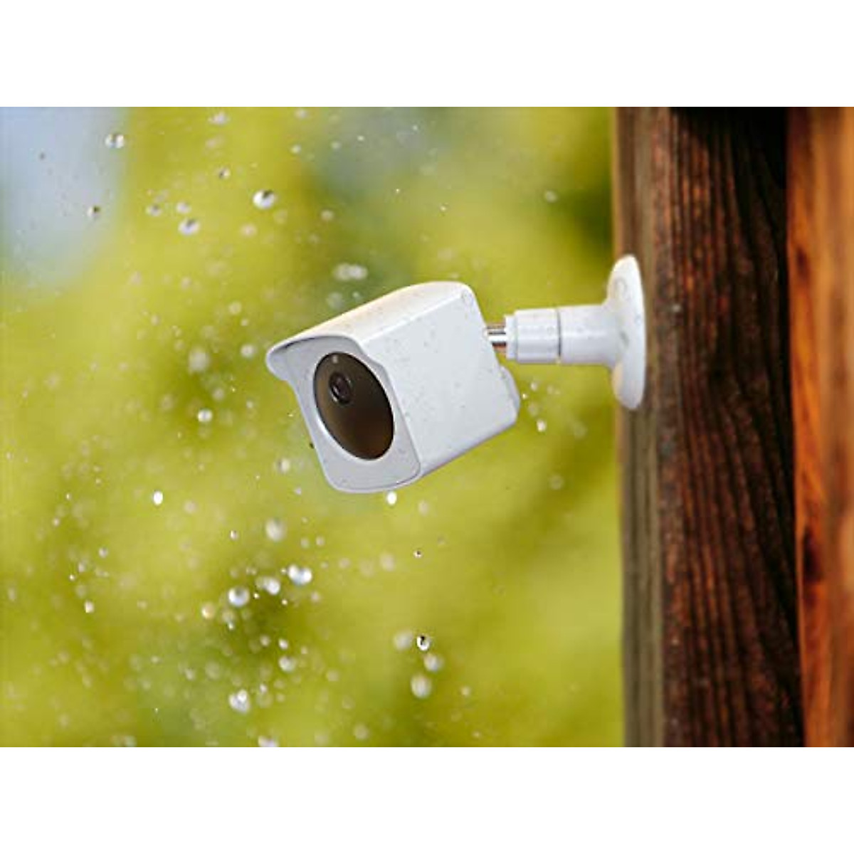 PEF Mount for Wyze Cam Outdoor, Weatherproof Protective Cover and 360 Degree Adjustable Wall Mount for Wyze Camera Outdoor Indoor Wire-Free Smart Home Camera System (White, 1 Pack)