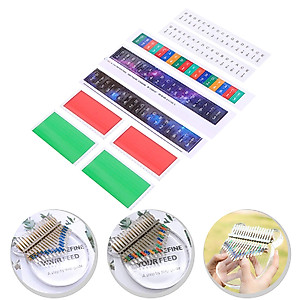 5 Sets Finger Piano Note Sticker Instrument Kids Educational Sticker Kalimba Learning Tool Piano Keyboard Stickers Child Piano Tuba Thumb Staff Paper Supplies Removable