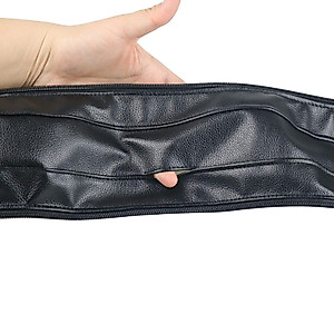 Leather Handle Sleeve Cover Compatible for Babyzen yoyo 2,Stroller Accessories,PU Sleeve Protect Case for YOYO+ Armrest Bumper (No Wrist Strap) (Black)