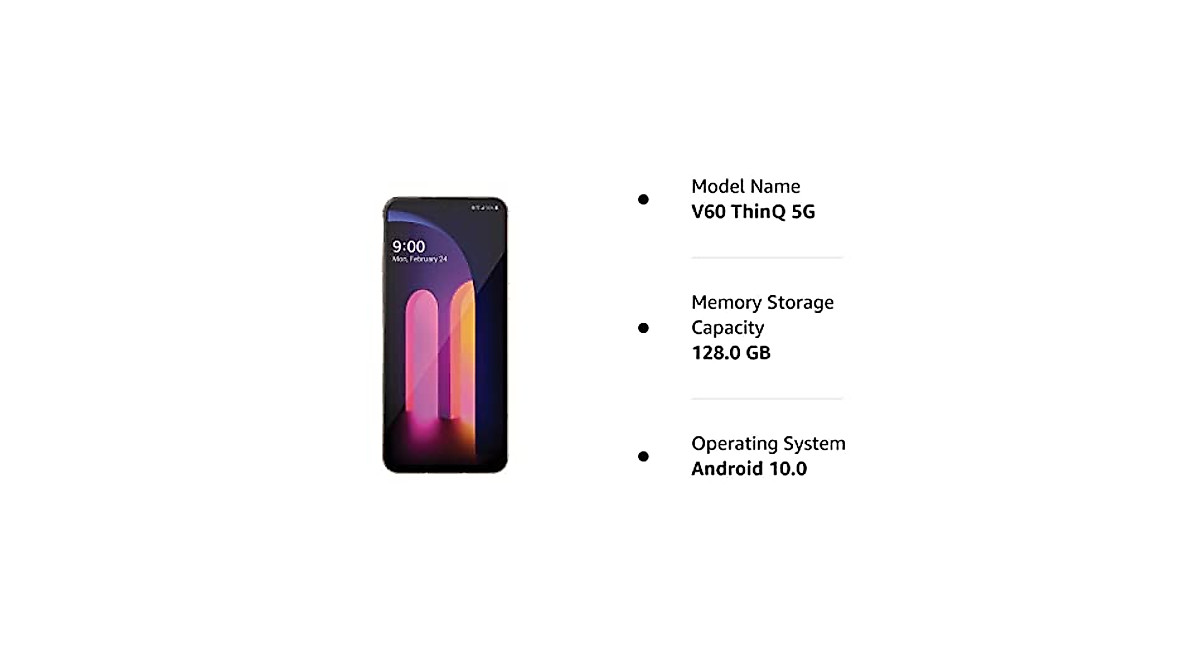 LG V60 ThinQ 5G Fully Unlocked 128GB - High-Performance Smartphone