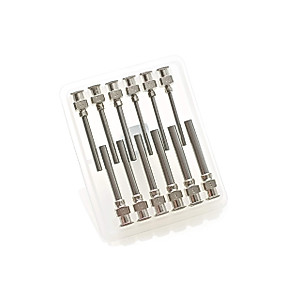 Dispense All - 12 Pack 8g 10g 12g 14g 1 Inch Stainless Steel Blunt Tip Dispensing Needle Assortment, Luer Lock | Dispense Oil, Juice, Ink, Glue, Distillate, Sand, Vegetable Glycerin, Refill Empty Pen