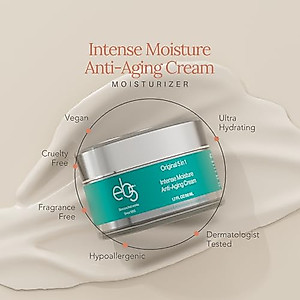eb5 Intense Moisture Anti Aging Moisturizer Face and Neck Cream- Tone & Tighten Skin with Retinol, Fade Fine Lines and Wrinkles with Vitamin E, A and B5-4oz