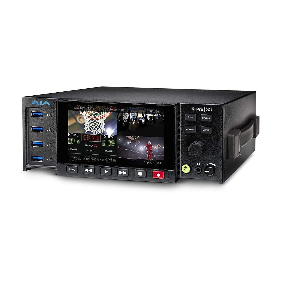 Aja Ki Pro GO Portable Multi-Channel HD H.264 USB 3.0 Recorder and Player