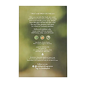 Wild Spirit Driftwood Eau De Parfum Atomizer | Fresh, Airy Perfume Cruelty-Free for Women, 9.7mL