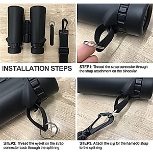 Trummul Binocular Harness Strap Best Chest Harness Strap for Hunters Photographers and Golfers (Black)