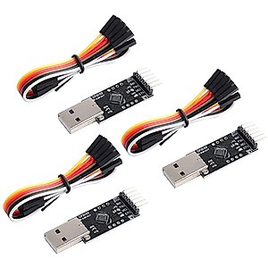 DIYmall 3PCS CP2102 USB to TTL Serial Module with DTR Pin, Converter Adapter STC Downloader Module for Arduino, ESP32-cam, GSM Relay, Pro Mini, Nextion Display, Beitian GPS