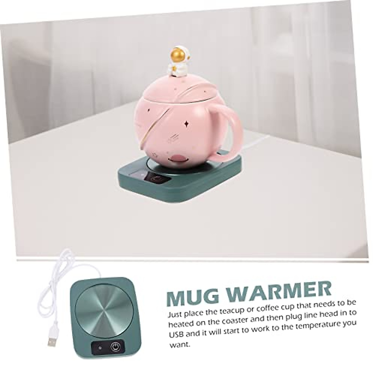 HANABASS Cups Office Beverage Wax Insulation Gift Travel Mugs Hot and for Business Electric Mug Candle Use Desk Multi- Tea Water Plate Desks Cup All Portable Cocoa Milk Coffee Coaster