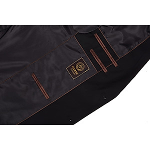 P&L Men's Suit Slim Fit 2 Piece - Premium Jacket Blazer & Flat Pants Set for Business Wedding Prom Black