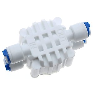 1/4" Tube 4 Way Port Auto Shut Off Valve Quick-Connect Water Systems 1/4" Automatic Shut Off Valve for RO Reverse Osmosis Water Filter System [FDXGYH]