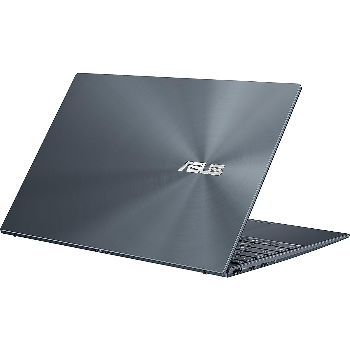 ASUS ZenBook 14 Ultra-Slim Laptop 14” Full HD NanoEdge Display, Intel Core i5-1135G7, 8GB RAM, 512GB PCIe SSD, NumberPad, Thunderbolt 4, Windows 10 Home, AI noise-cancellation, Pine Grey, UX425EA-EH51