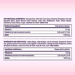 Nature's Bounty Hair, Skin, Nails Gummies with Biotin, 80 Gummies