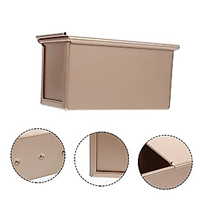 UPKOCH 1pc Toast Box French Toast Silicone Mini Loaf Pan Banana Bread Pan Loaf with Cover Kitchen Baking Tool Oven Toaster Pan Toast Baking Pan Bakeware Supply Bakery Supply Bakeware Tray