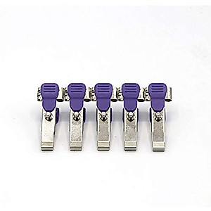 5pcs EKG Clips Multi-Function ECG/EKG Veterinary Electrode Clip for Snap Pinch Needle Banana Reusable Alligator Clip Adapters Universal Connection Snap All Vet Sizes