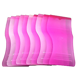 12 Pcs Hair Wax Cleansing Spatulas Plastic S-Shaped Makeup Cosmetic Mask Scraper Waxing Applicator Beauty Tools, Random Color