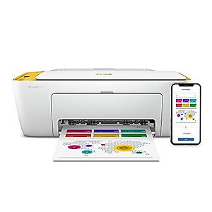 HP DeskJet 2732 Wireless All-in-One Compact Color Inkjet Printer - Instant Ink Ready, Marigold 5AR85A (Renewed)