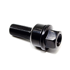 Set of 20 Veritek 14x1.5mm Black 29mm Thread R14 Radius Ball Seat Washer Lug Bolts for Porsche Factory Wheels