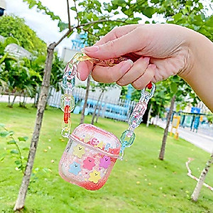 VARWANEO for Airpods 12 Bracelets Lanyard Chain Strap Liquid Quicksand Case for Apple Airpods pro Wireless Earphone Cover Chaging Box (4)