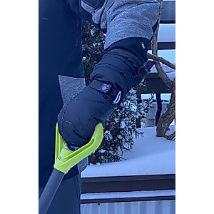 N'Ice Caps Men's Women's Waterproof Snow Mittens Gloves 100 Gram Thinsulate (Women's Medium, Mittens - Black)