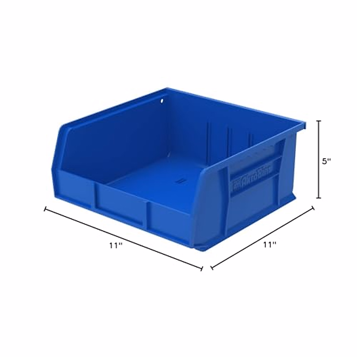 Akro-Mils Plastic Hanging Stackable Storage Bins Bundle - Blue (12-Pack + 6-Pack)