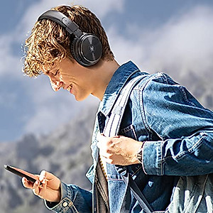 OneOdio A11 Wireless Headphones Over Ear, Bluetooth 5.2 Headset w/ CVC8.0 Mic, Hi-Fi Audio & Deep Bass, Comfortable Memory Foam Ear Cups, Wired & Wireless 2-in-1 for Travel Home Office